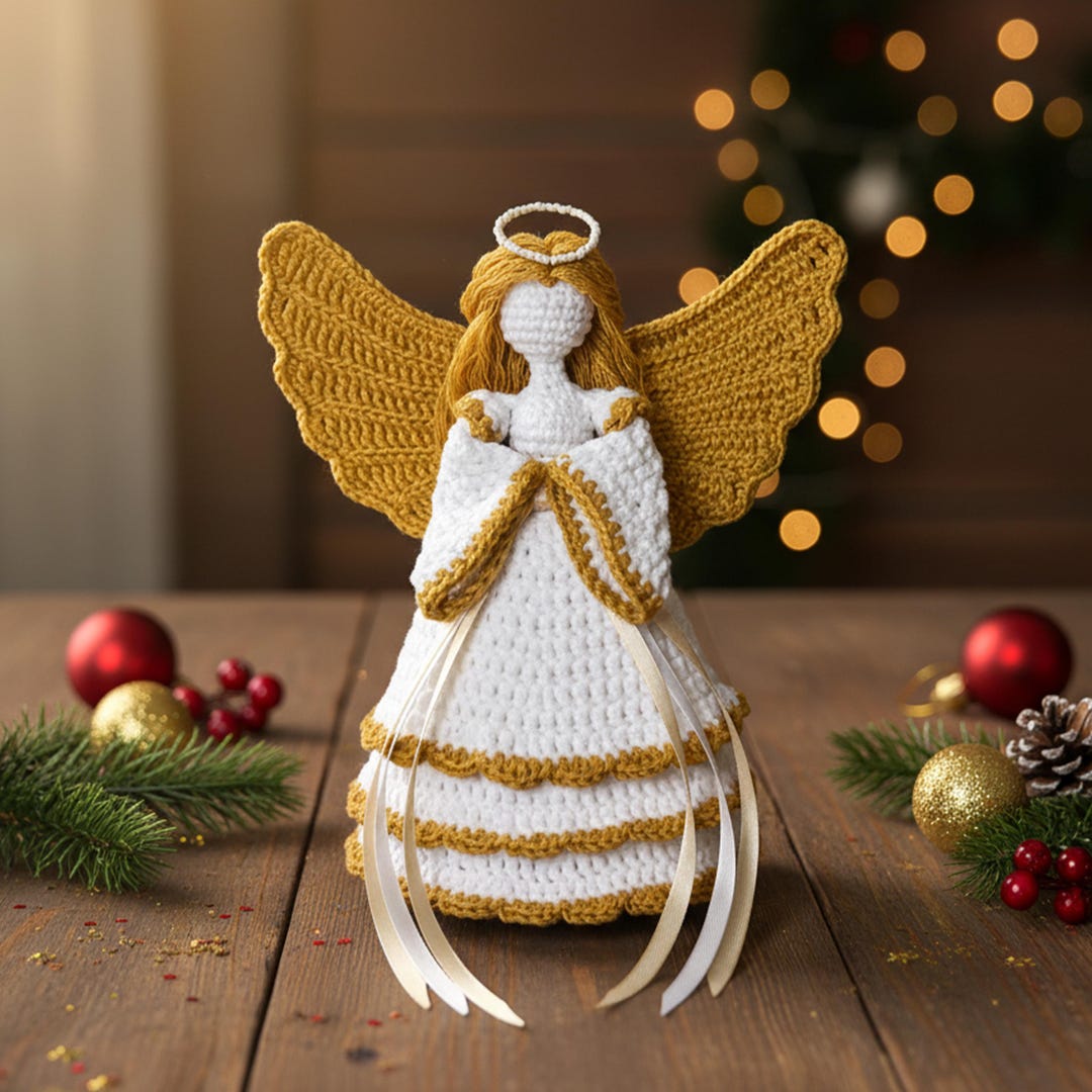 Crochet Christmas Angel Pattern: Amigurumi Holiday Doll (PDF Pattern ...