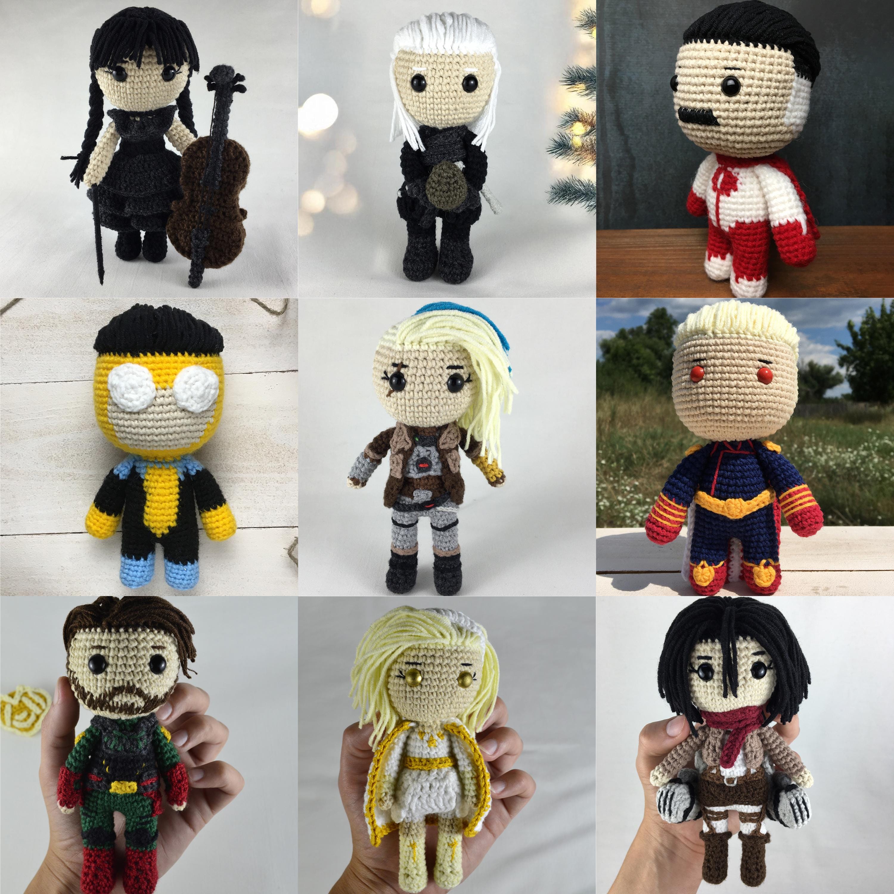 50 Crochet Patterns Bundle | Superheroes & Iconic Characters PDF ...
