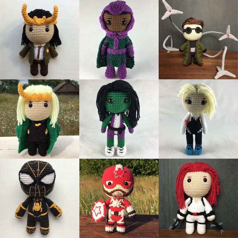 50 Crochet Patterns Bundle | Superheroes & Iconic Characters PDF ...