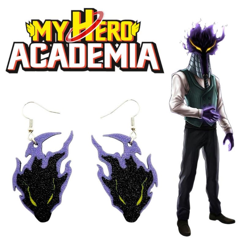 Kurogiri Earrings - My Hero Academia Inspired - Etsy