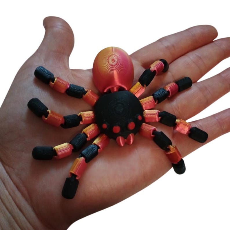 Realistic Articulated Tarantula Spider | Decorative Miniature 40x60mm ...