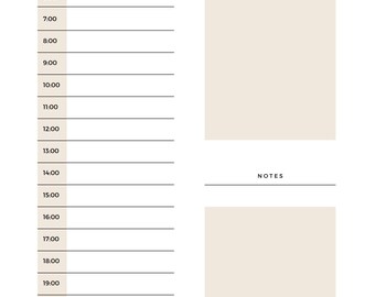 Daily Routine Planner Morning, Afternoon and Evening Schedule Organizer ...