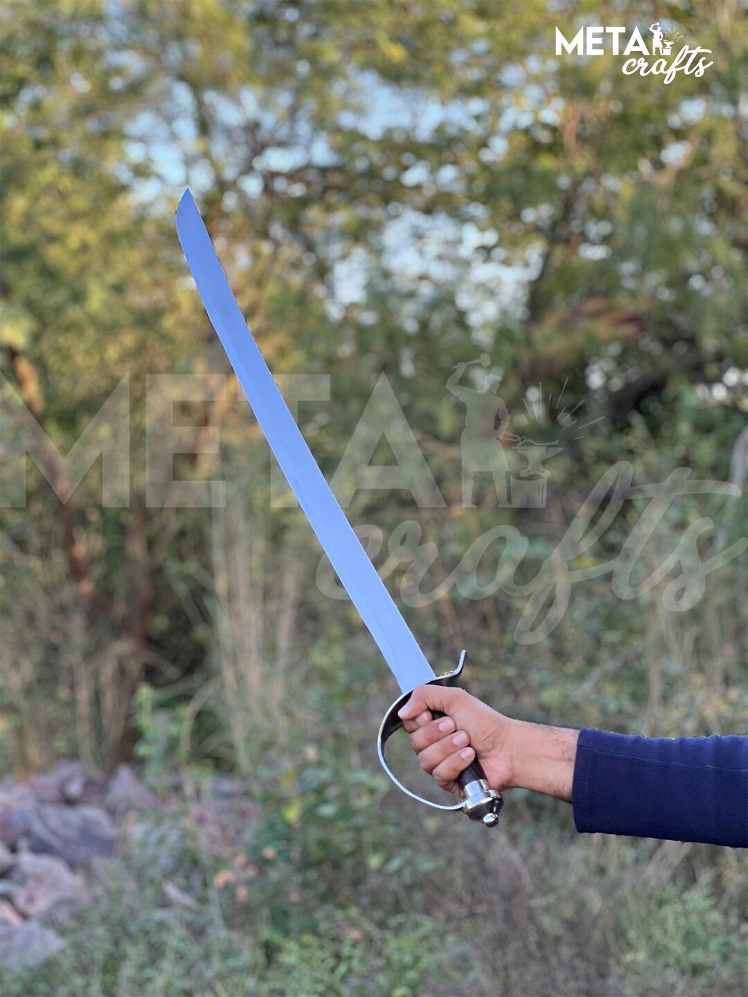 Hand Forged High Carbon Steel Pirate Cutlass Sword With Scabbard ...