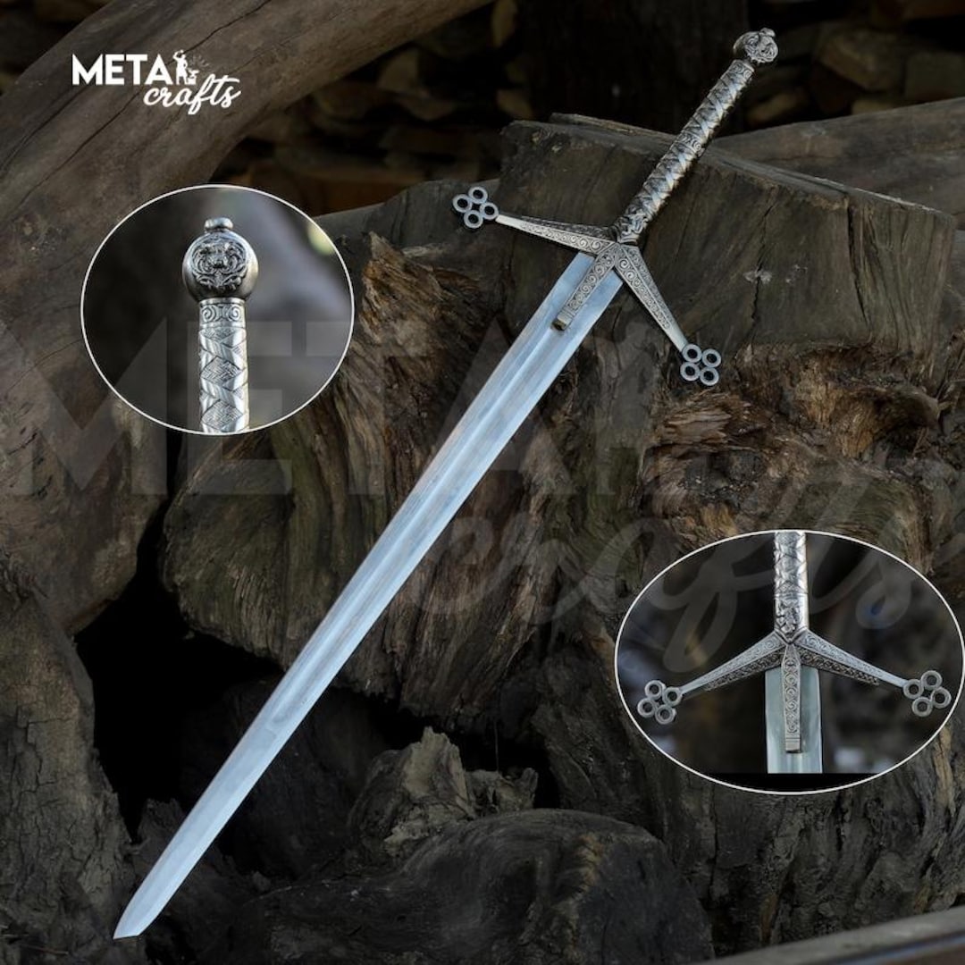 Hand Forged Scottish Claymore Sword: Black Medieval Highland Sword - Etsy