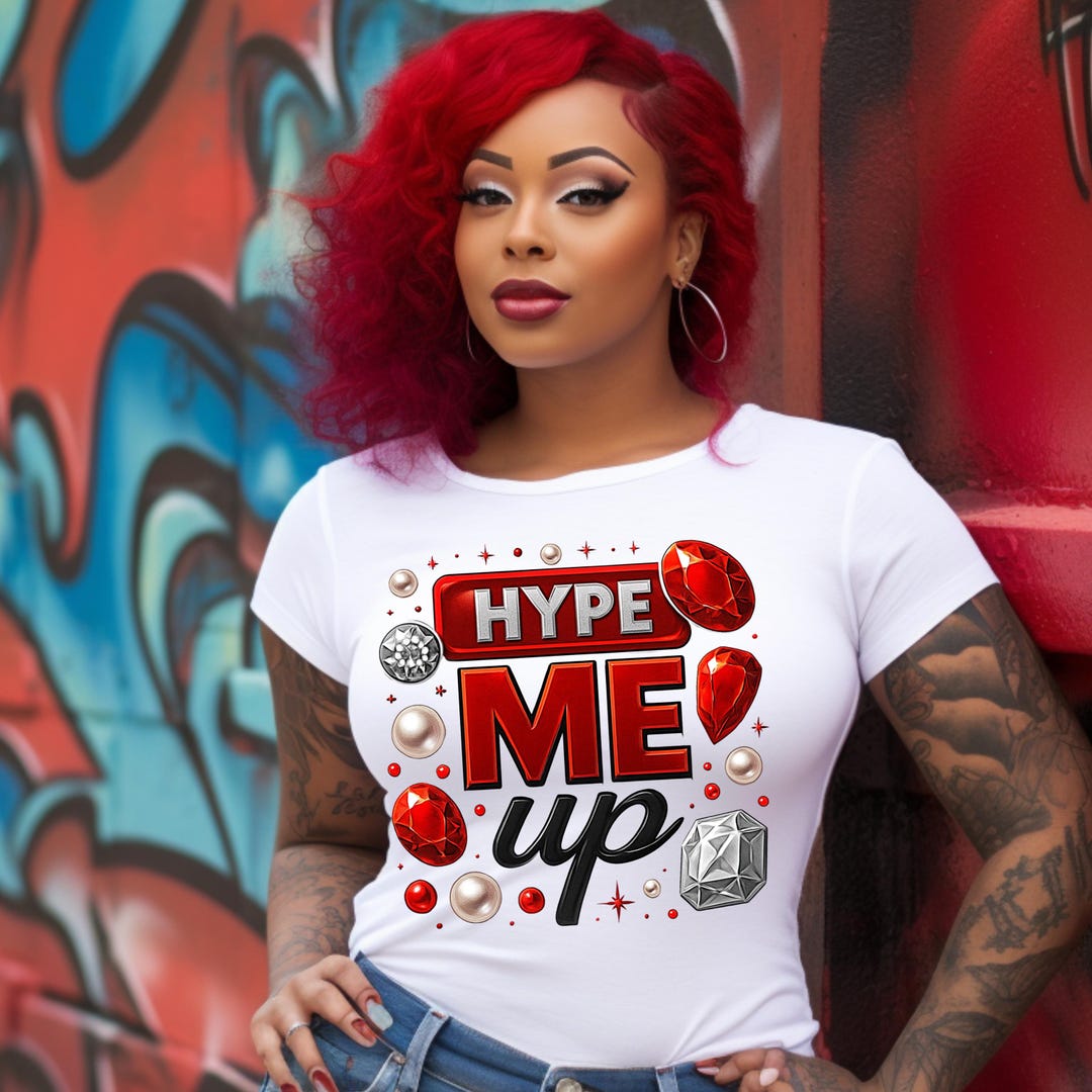 Glitter Gem Hype PNG: Vibrant Sublimation Design (digital Download - Etsy