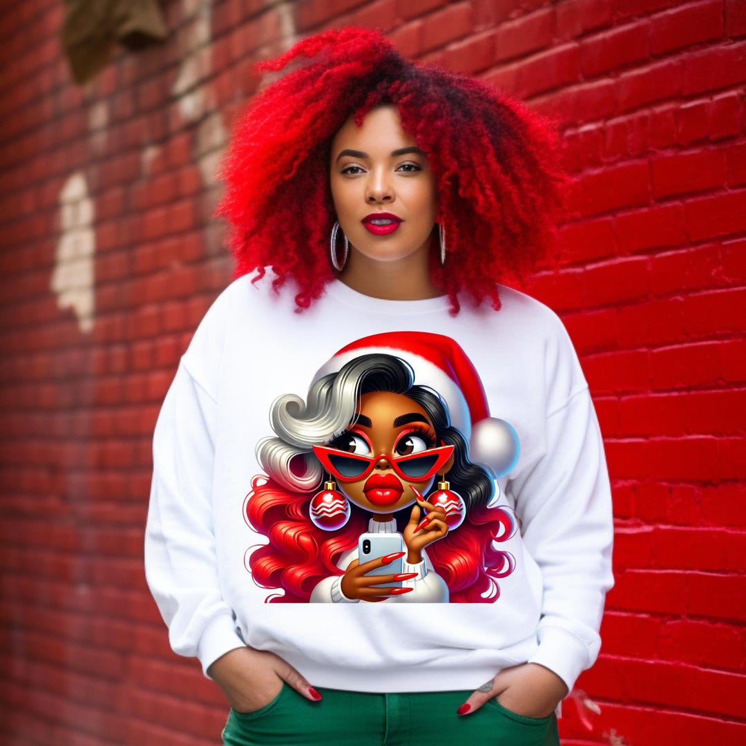 Sassy Christmas Diva PNG | Trendy Holiday Girl Digital Download - Etsy