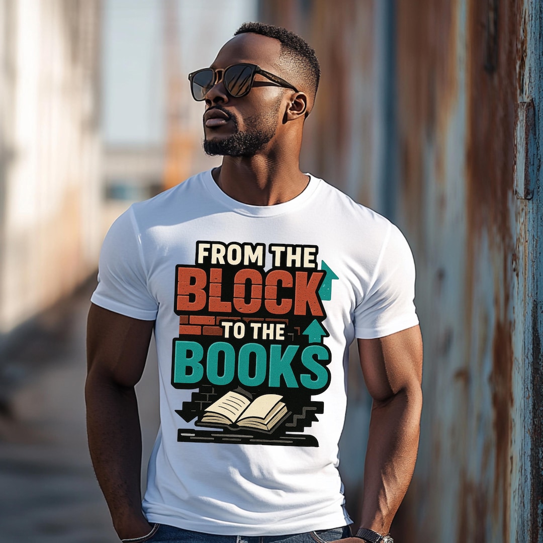 From the Block to the Books PNG: Urban Empowerment Design (digital ...