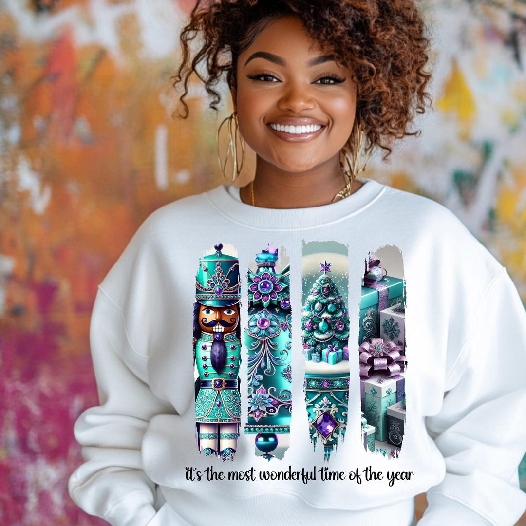 Turquoise Nutcracker Christmas PNG Bundle - Sublimation & DTF Designs ...