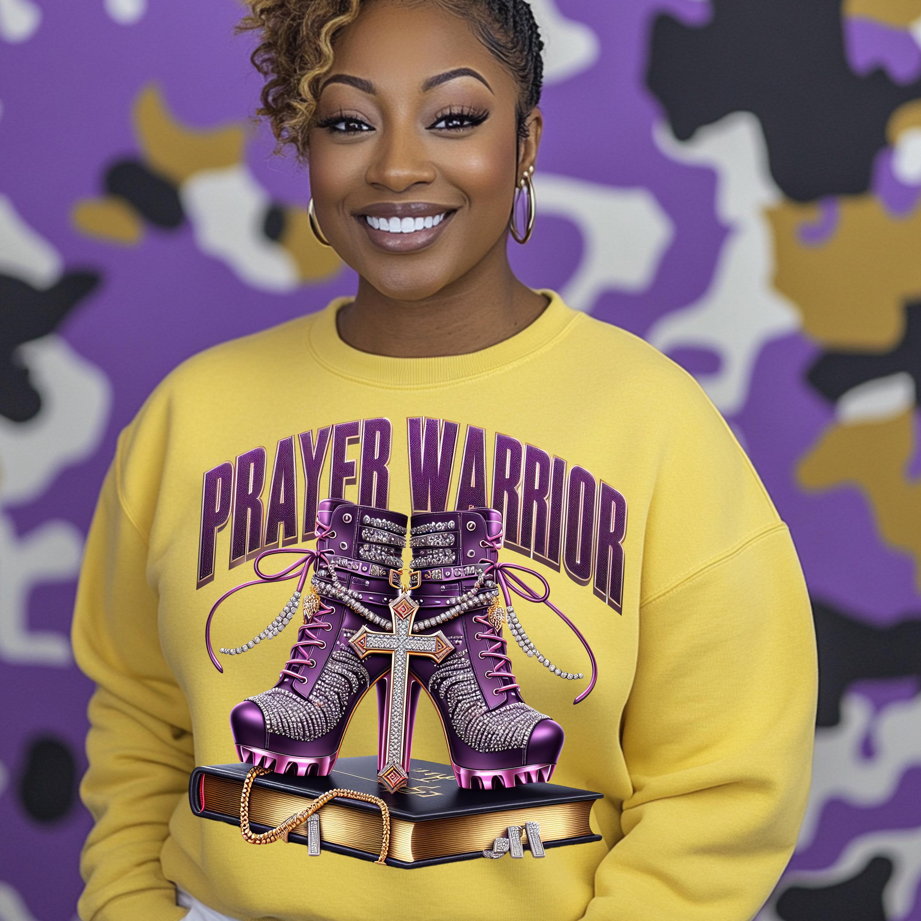 Prayer Warrior High Heel Boots PNG: Christian Faith Design (digital ...