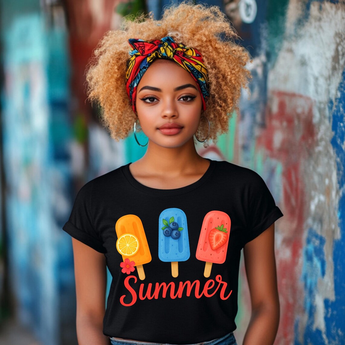 Summer Popsicle PNG: Fruit Ice Cream Clipart (digital Download for DTF ...