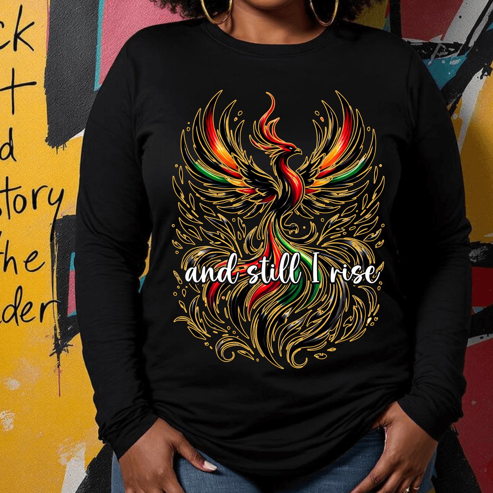 Phoenix RBG PNG: 'and Still I Rise' - Black History Month (DTF ...