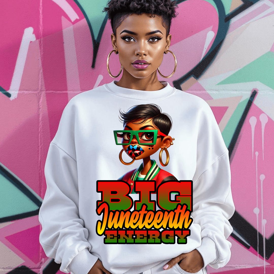 Juneteenth Energy PNG: Afrocentric Sublimation Design (digital Download ...