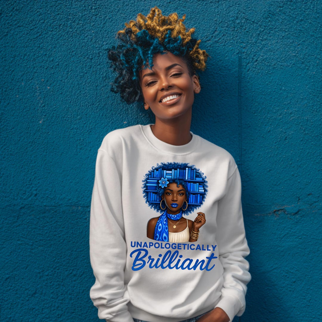 Unapologetically brilliant PNG | Black Woman Afro Books Hair Design ...