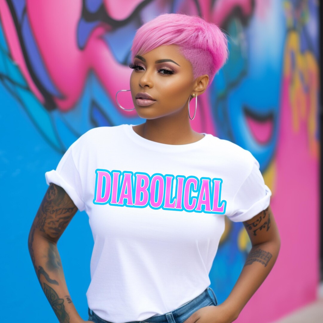Diabolical PNG: Retro Graffiti Style - DTF & Sublimation Design ...