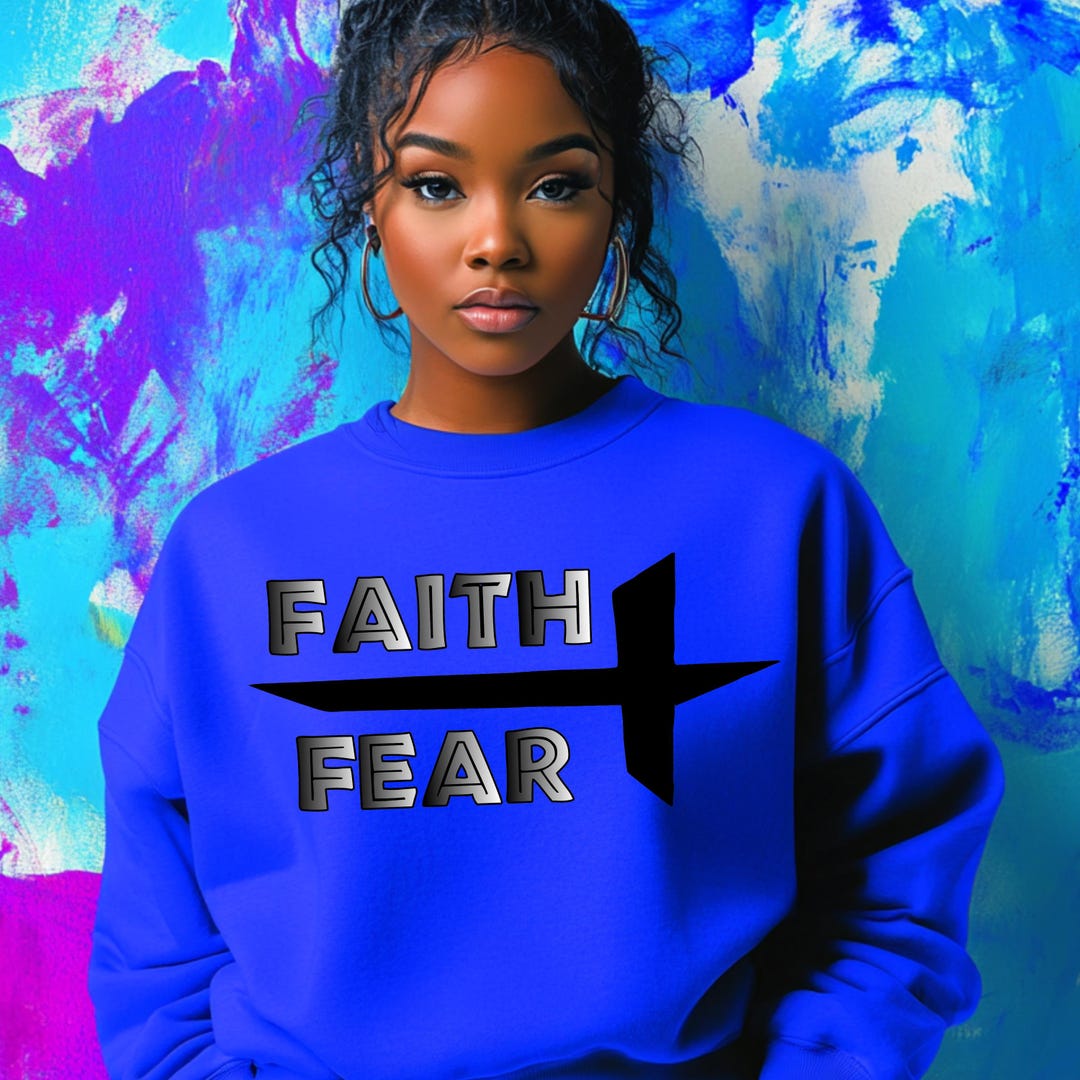Faith Over Fear PNG: Christian Sublimation Design (digital Download) - Etsy