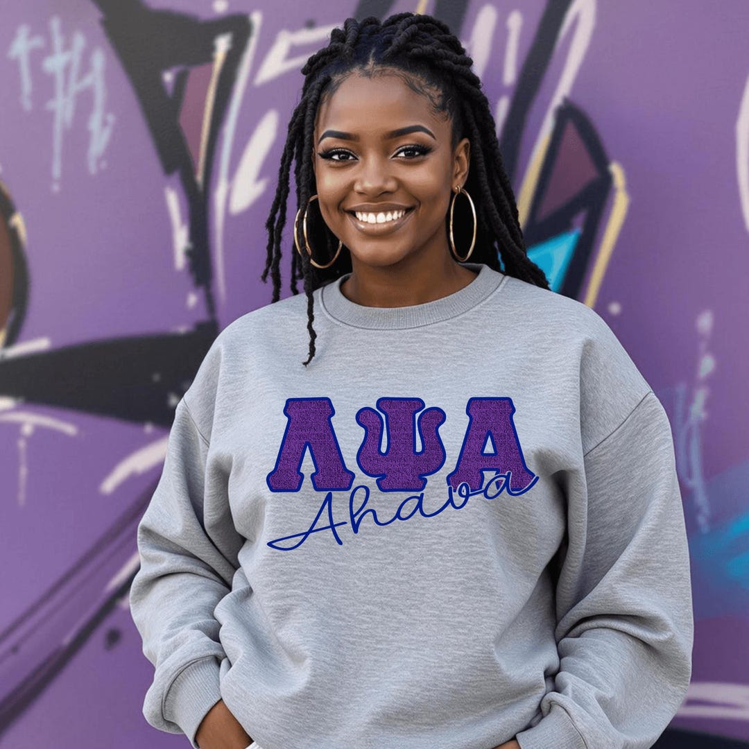 Lambda Psi Alpha Ahava PNG Design | Greek Sorority Digital File | Sublimation & DTF Print Ready ...