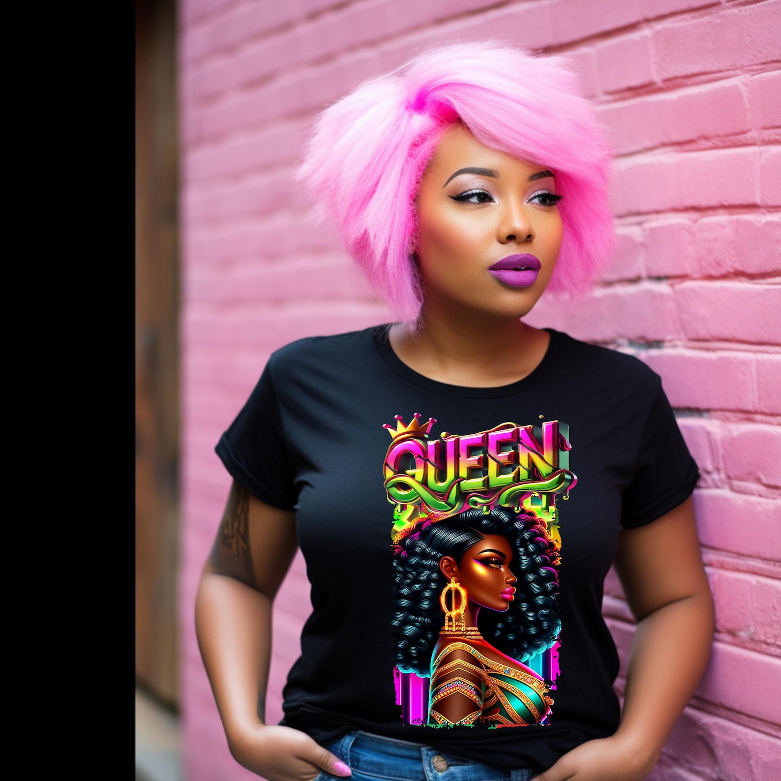 Black Queen PNG: Afrocentric Melanin Design (digital Download) - Etsy