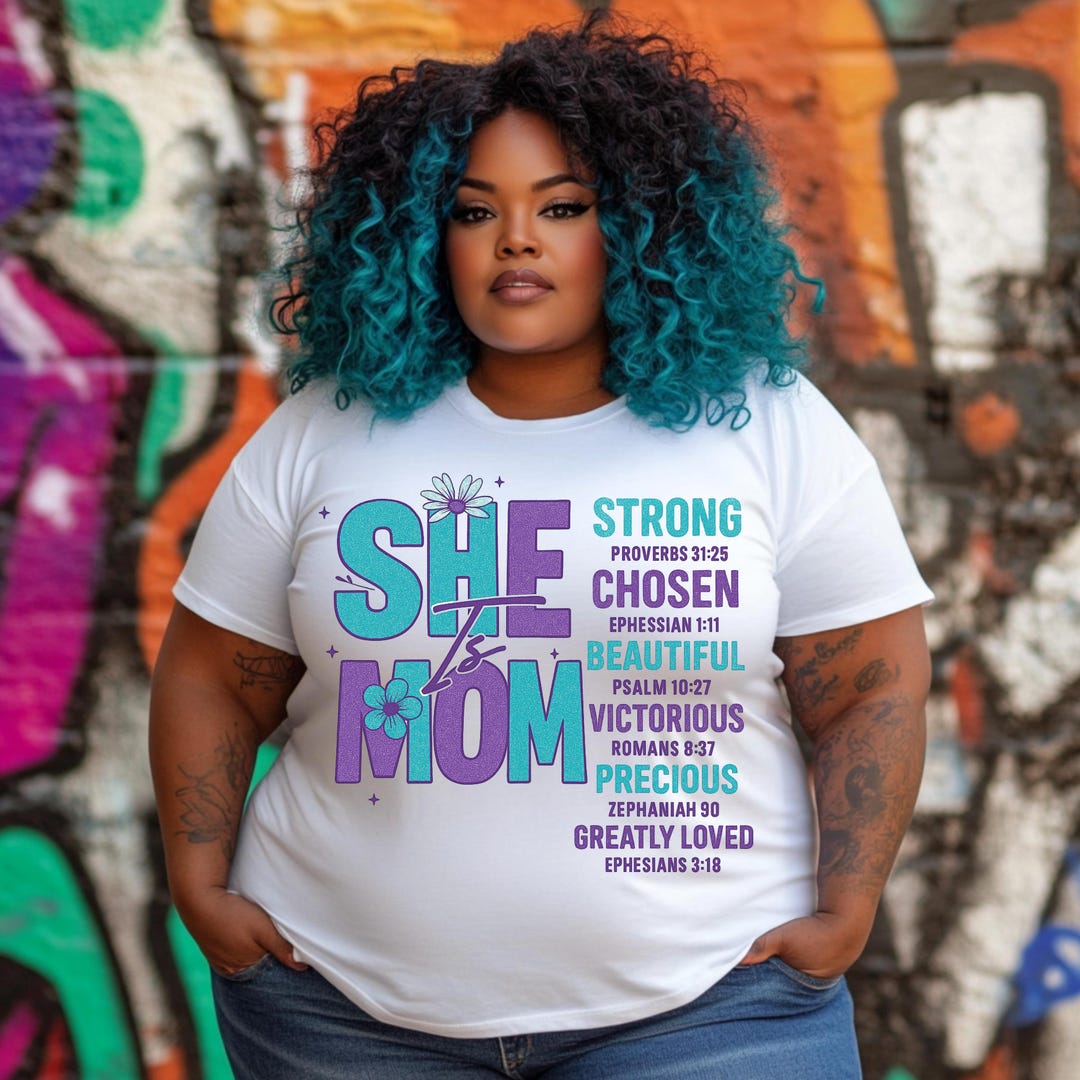 Christian Mom Shirt PNG: Bible Verse, Mother's Day Sublimation (digital ...