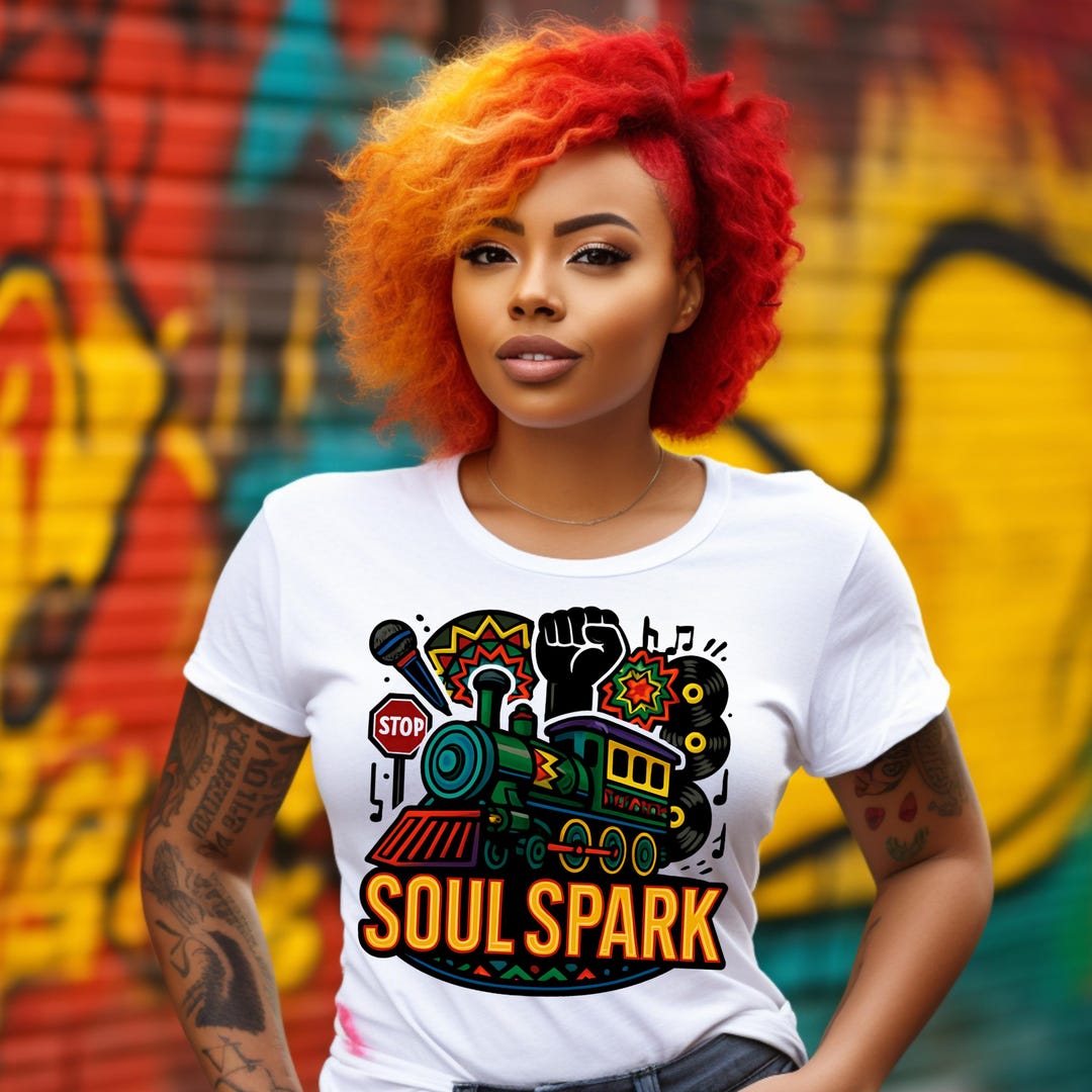 Soul Spark Train PNG Digital Download | Afrocentric Graphic ...