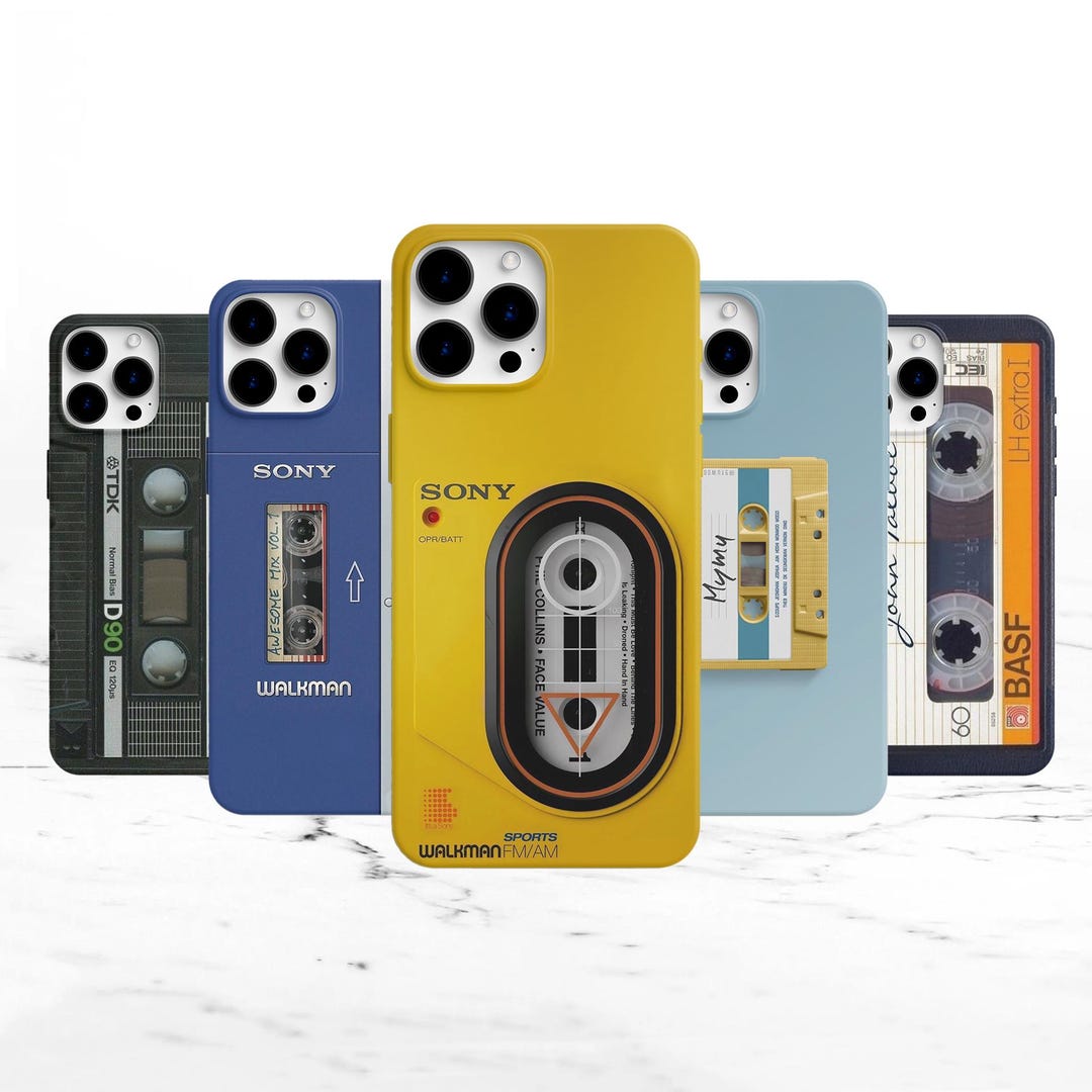 Retro Walkman Phone Case - Walkman Vintage Case for iPhone 16 15 14 13 ...