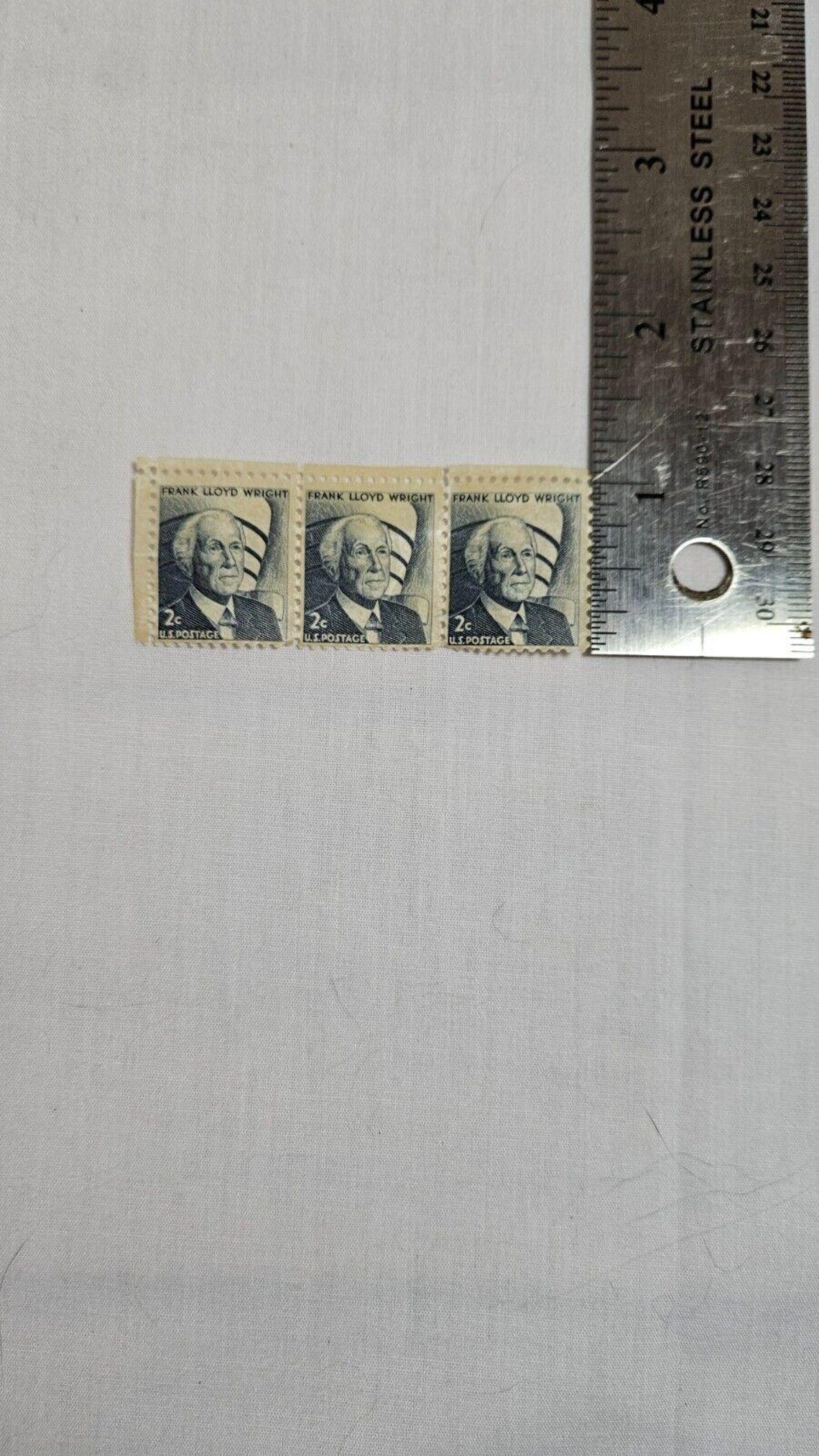 Frank Lloyd Wright 1965 Mint Conditon Block of 3 Stamps - Etsy