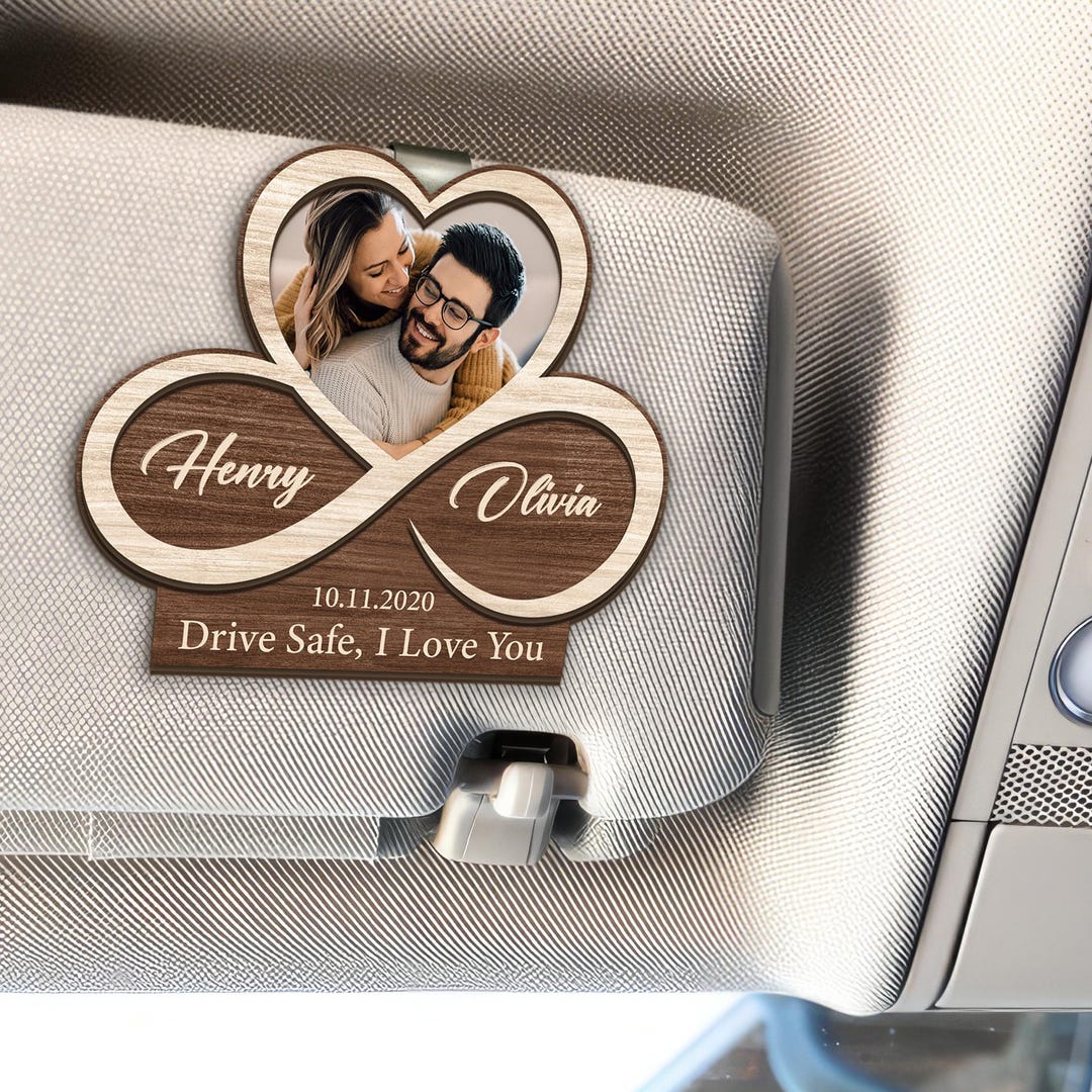 Personalized Car Visor Clip – Custom Photo & Music Design 2025 | Drive ...