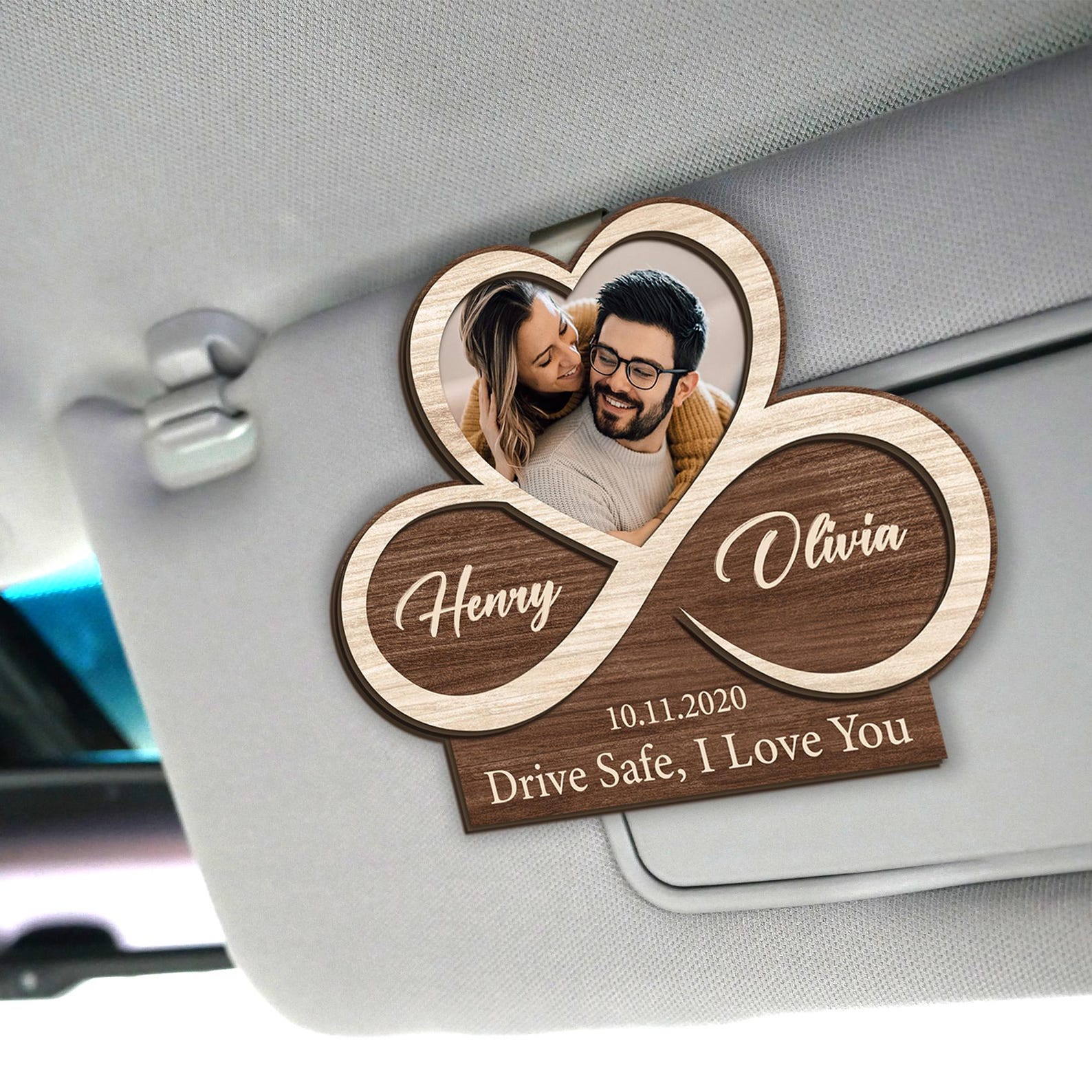 Personalized Car Visor Clip – Custom Photo & Music Design 2025 | Drive ...