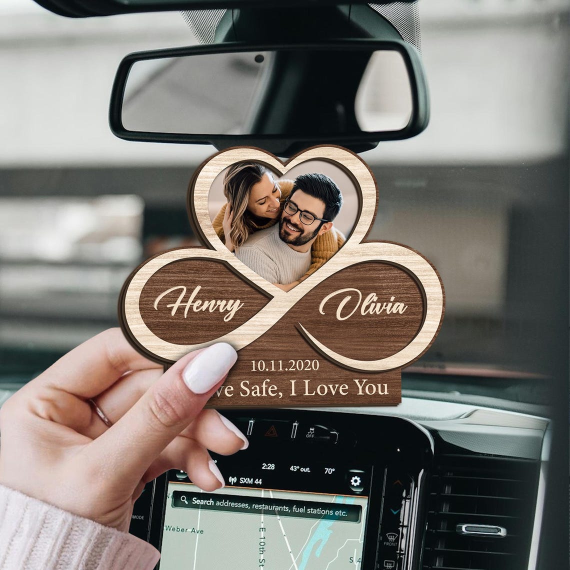 Personalized Car Visor Clip – Custom Photo & Music Design 2025 | Drive ...