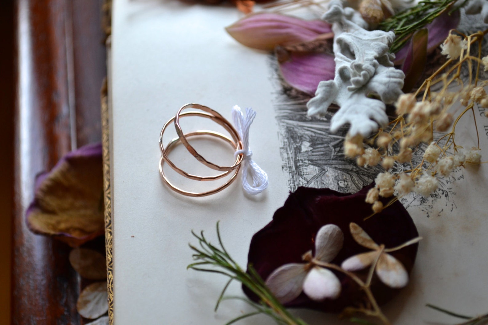 Rose Gold Fill No-see'em Stacker Set of 3 - Etsy