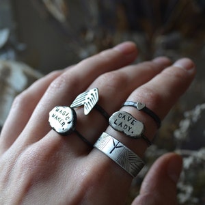 Your Custom Rune Weaver Silver Ring - Etsy
