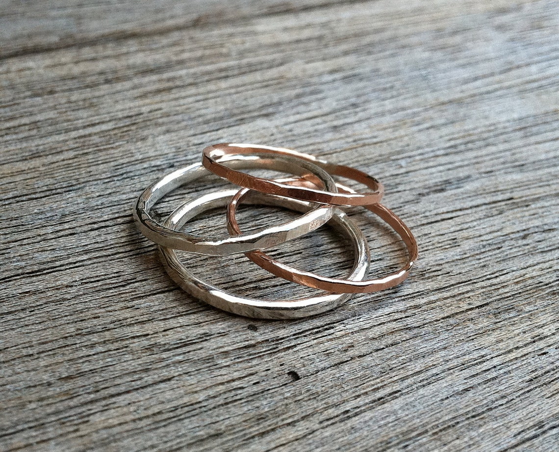 Rose Gold Fill Single No-see'em Stacker - Etsy