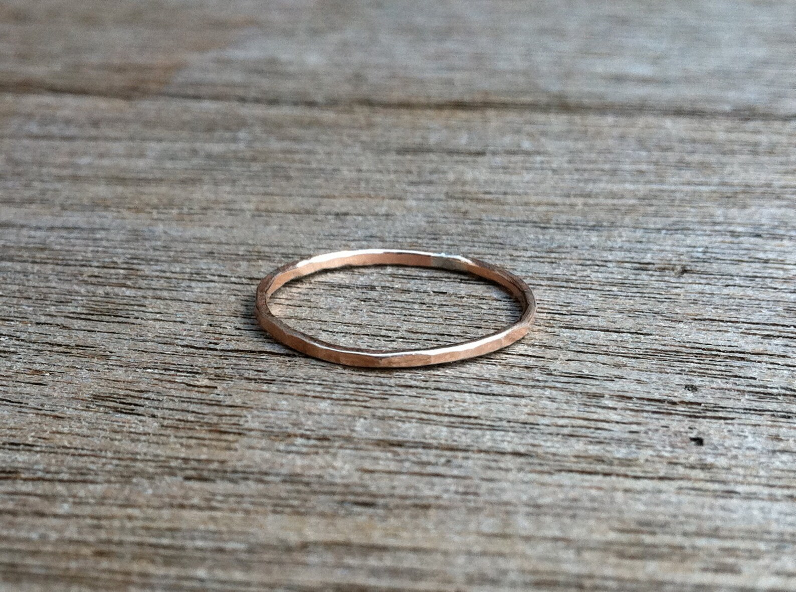 Rose Gold Fill Single No-see'em Stacker - Etsy