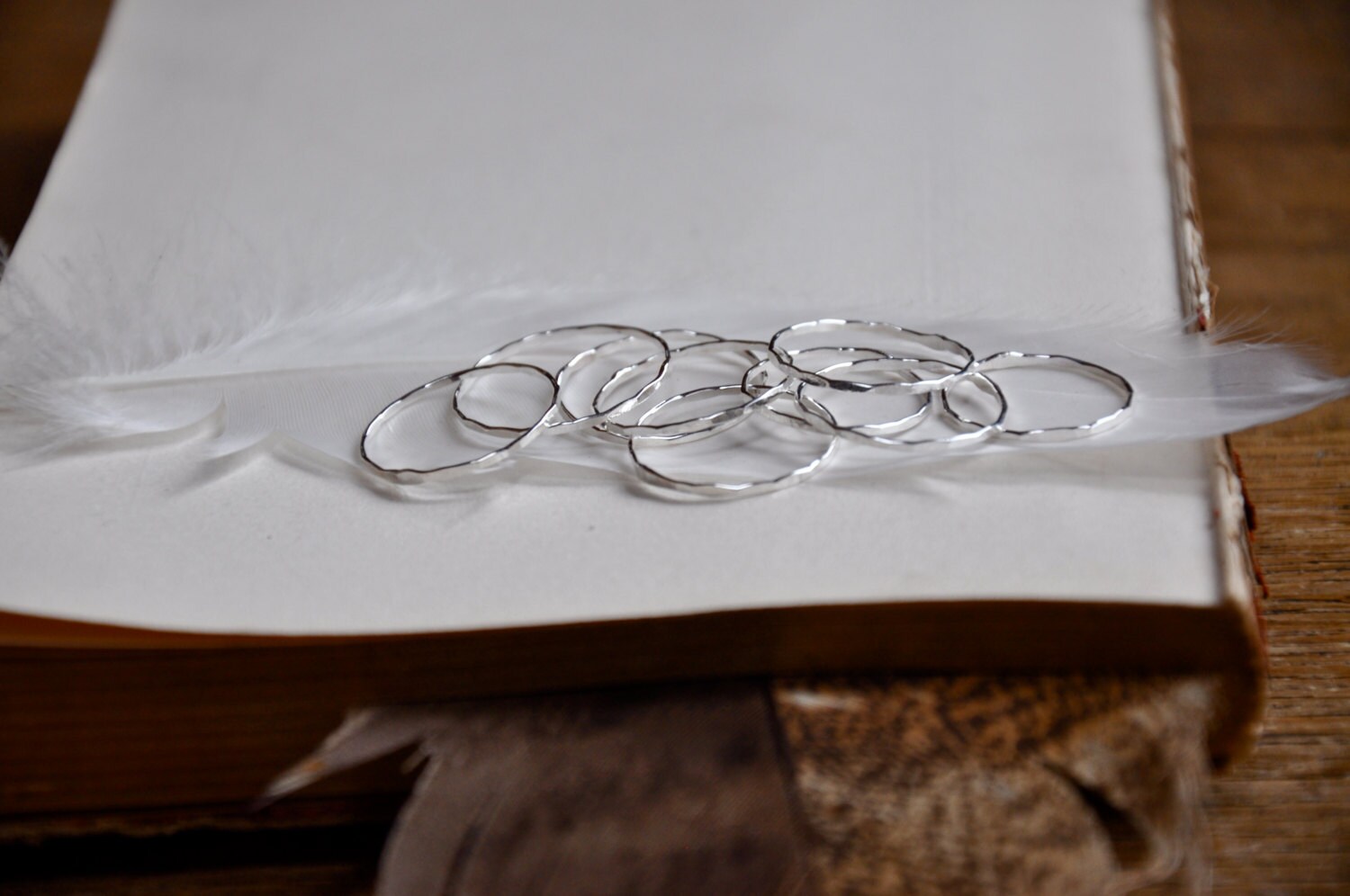 5 No-see-em-silver Stackers your Size - Etsy