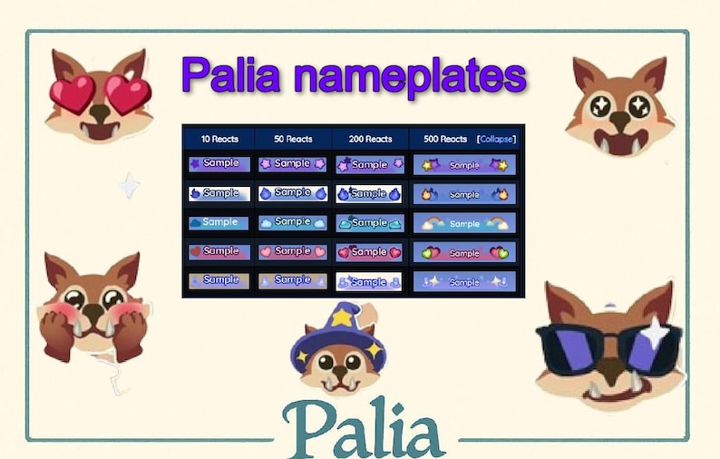 Palia Nameplates Home Tours - Etsy