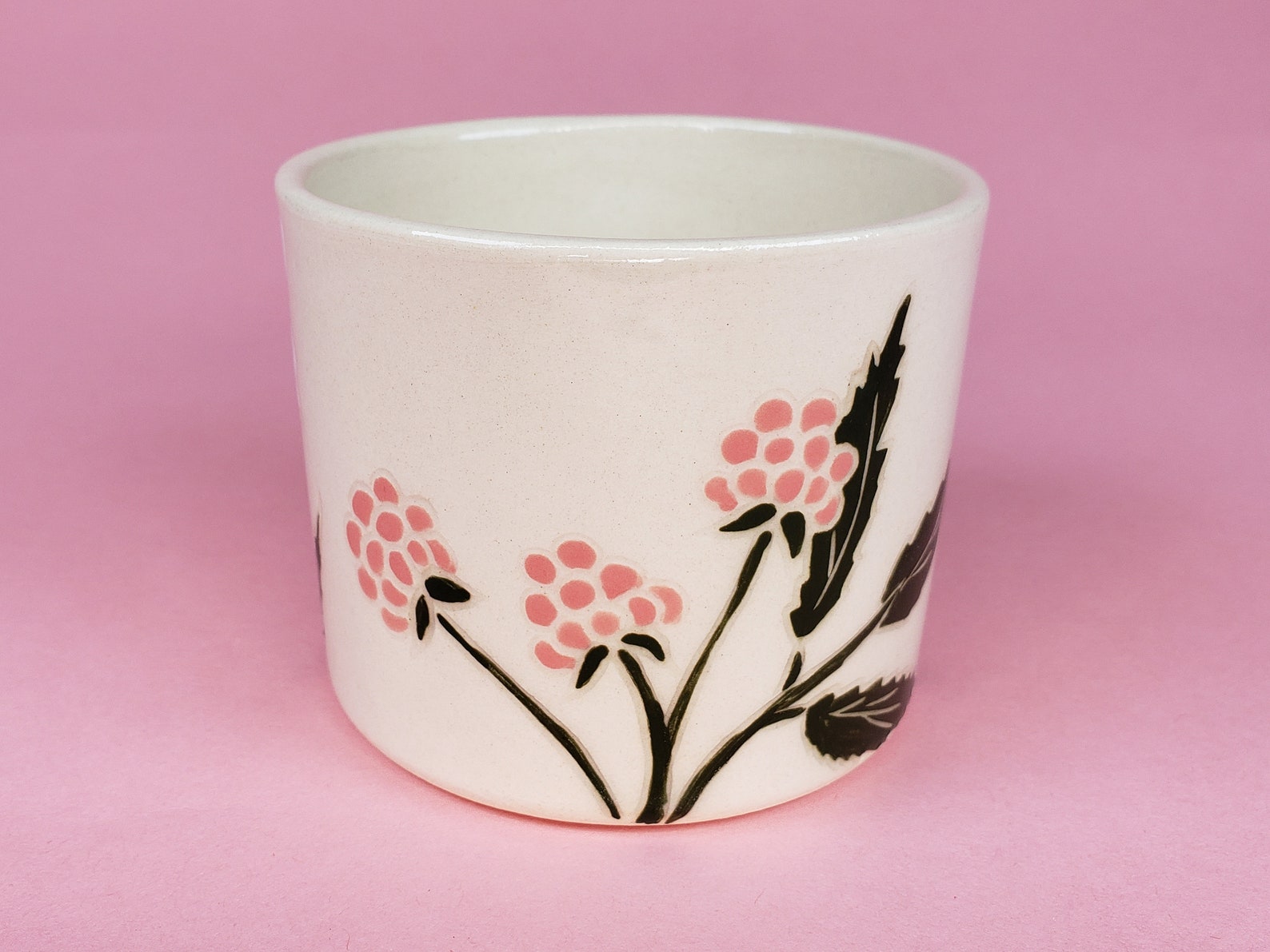 Raspberry Planter Succulent Pink Decor Pattern Ceramic Pottery - Etsy