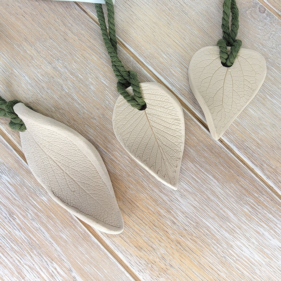 Ceramic Terracotta Diffuser Leaf Essential Oil Room Scented Stones ...