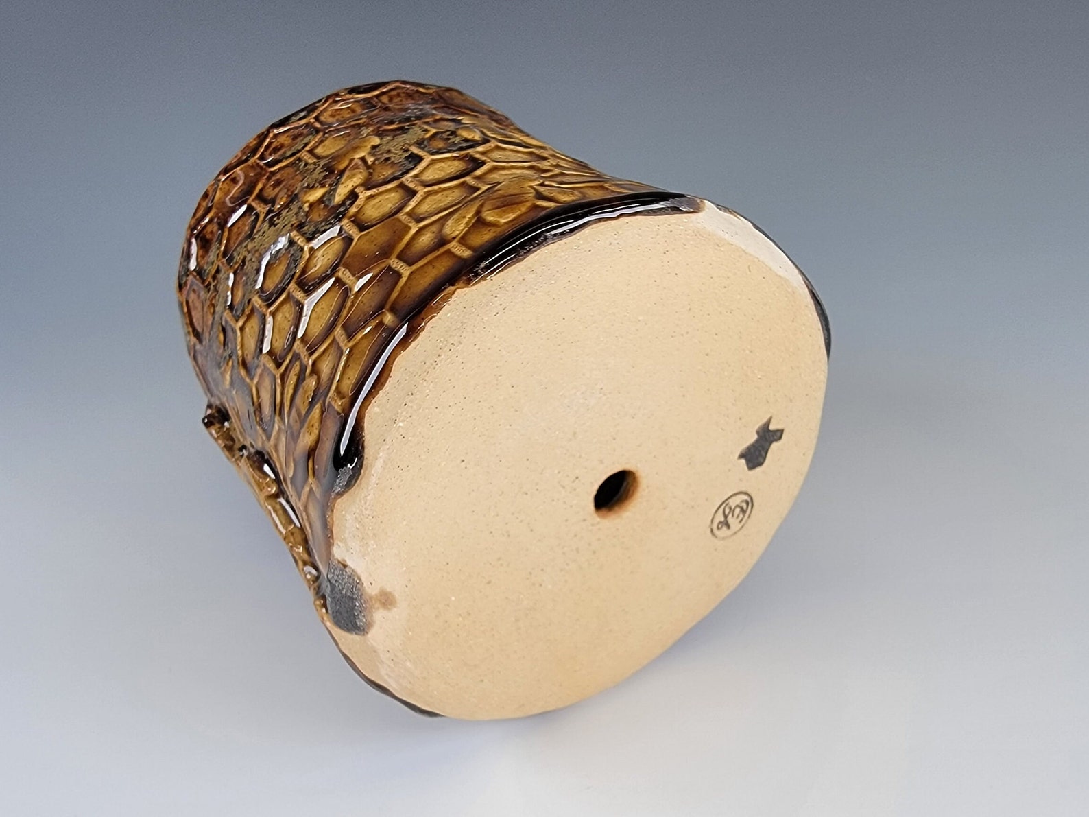 Ceramic Bee Honeycomb Planter Pottery Amber Crystal Honey Bee - Etsy