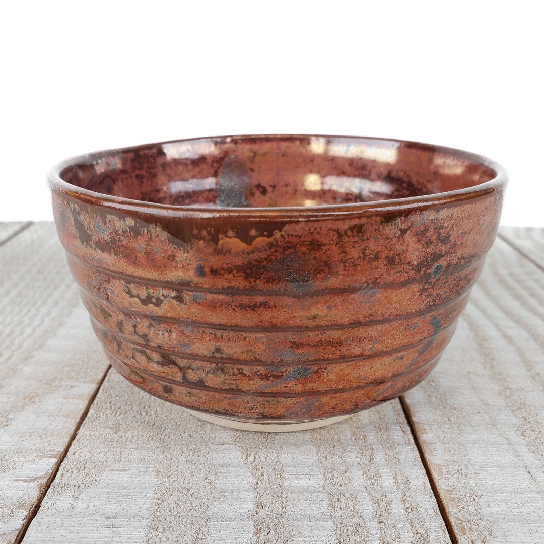 Ceramic Metallic Copper Dish Succulent Planter Pot Ceramic Pottery ...