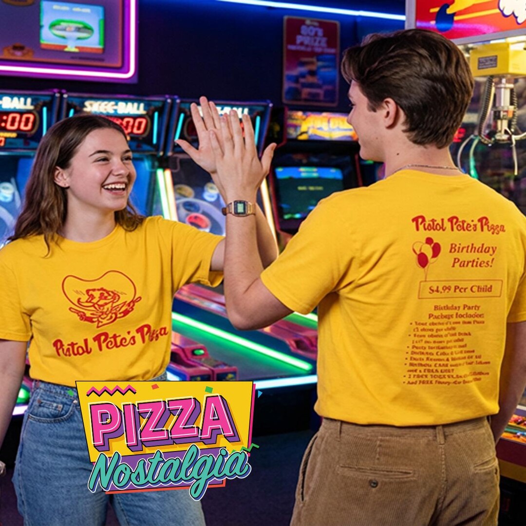 Unisex Pistol Petes Pizza Birthday Party Shirt | Retro Arcade Pizza ...