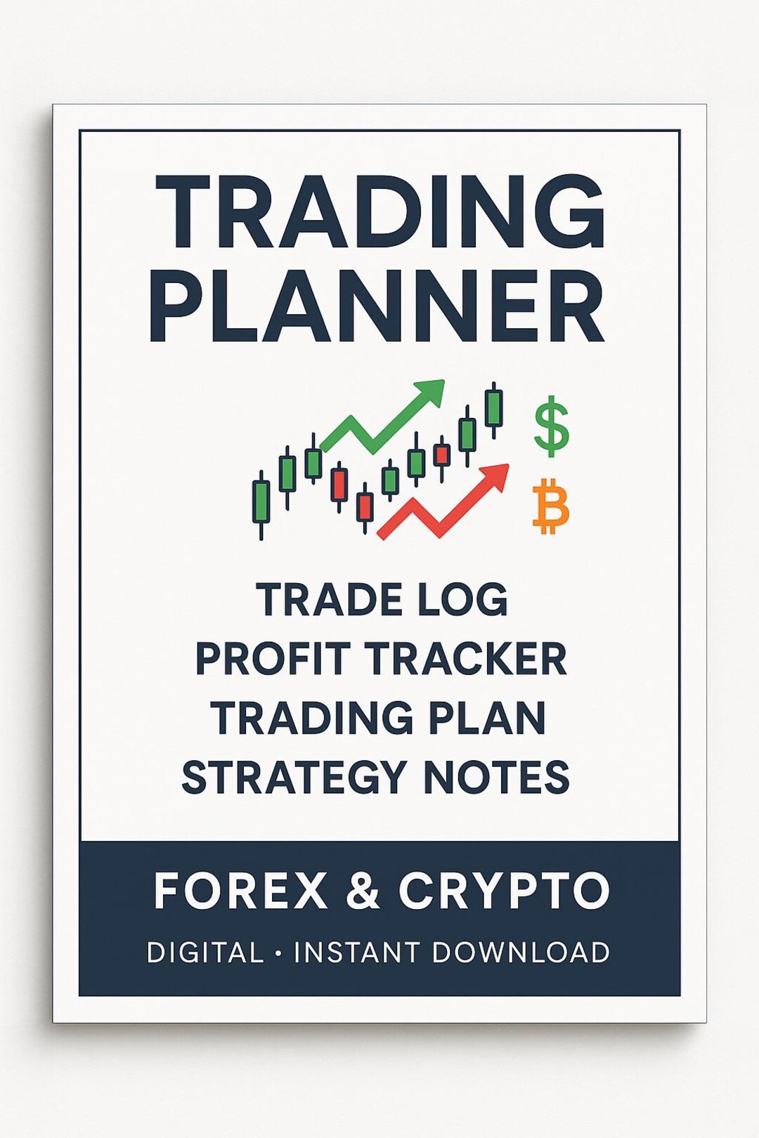 Trading Planner Digital | Forex & Crypto Journal | Trade Log | Profit ...