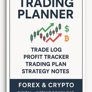 Trading Planner Digital | Forex & Crypto Journal | Trade Log | Profit ...