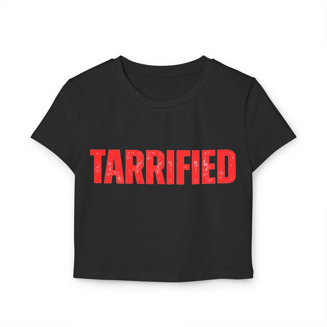 TARRIFIED Protest Slim Fit Baby Cropped Tee - Anti-corruption, Anti ...