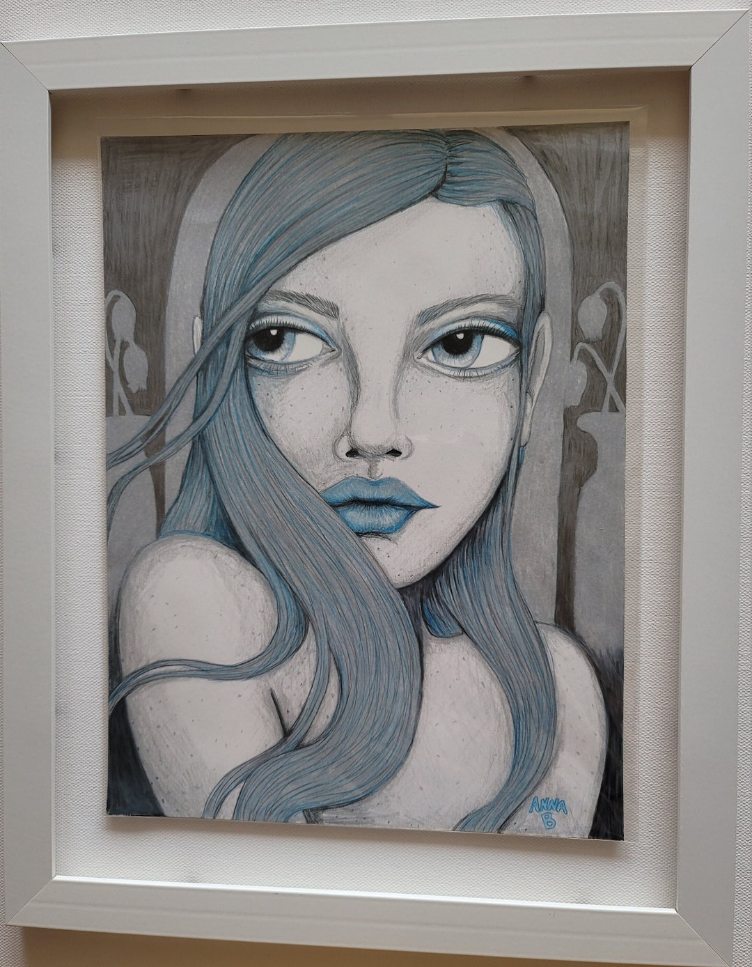 Ghost Girl Prismacolor Pencil Drawing - Etsy