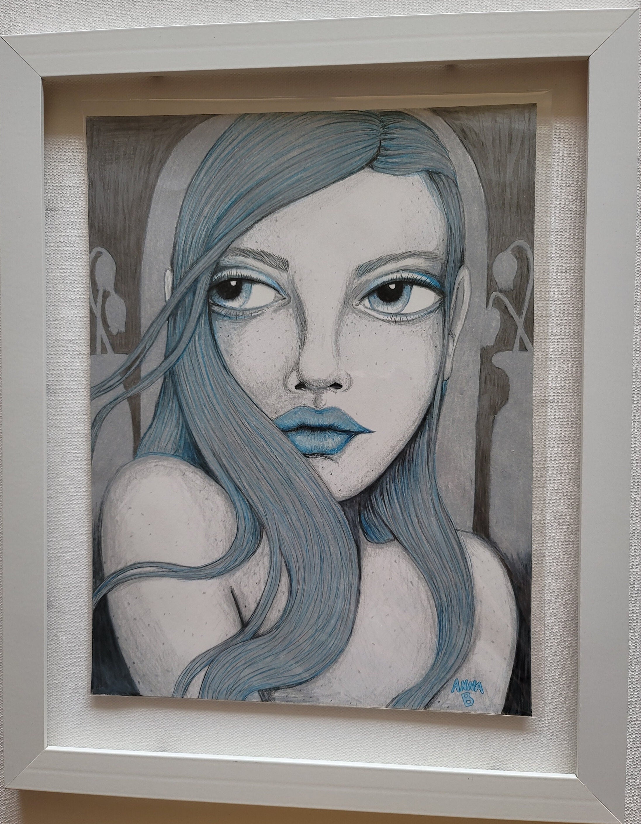 Ghost Girl Prismacolor Pencil Drawing - Etsy