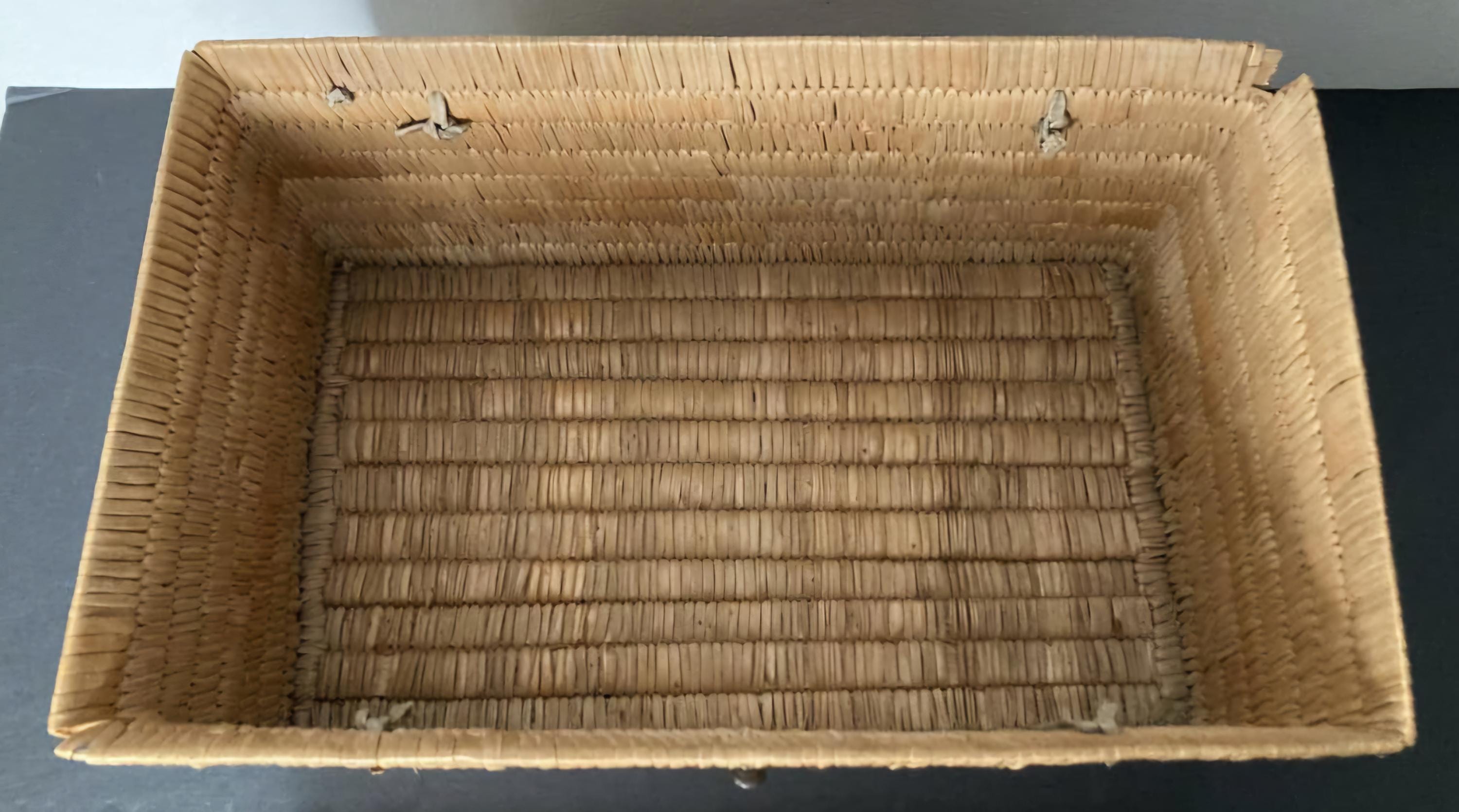 Antique Salish Cedar Root Basket With Lid - Etsy