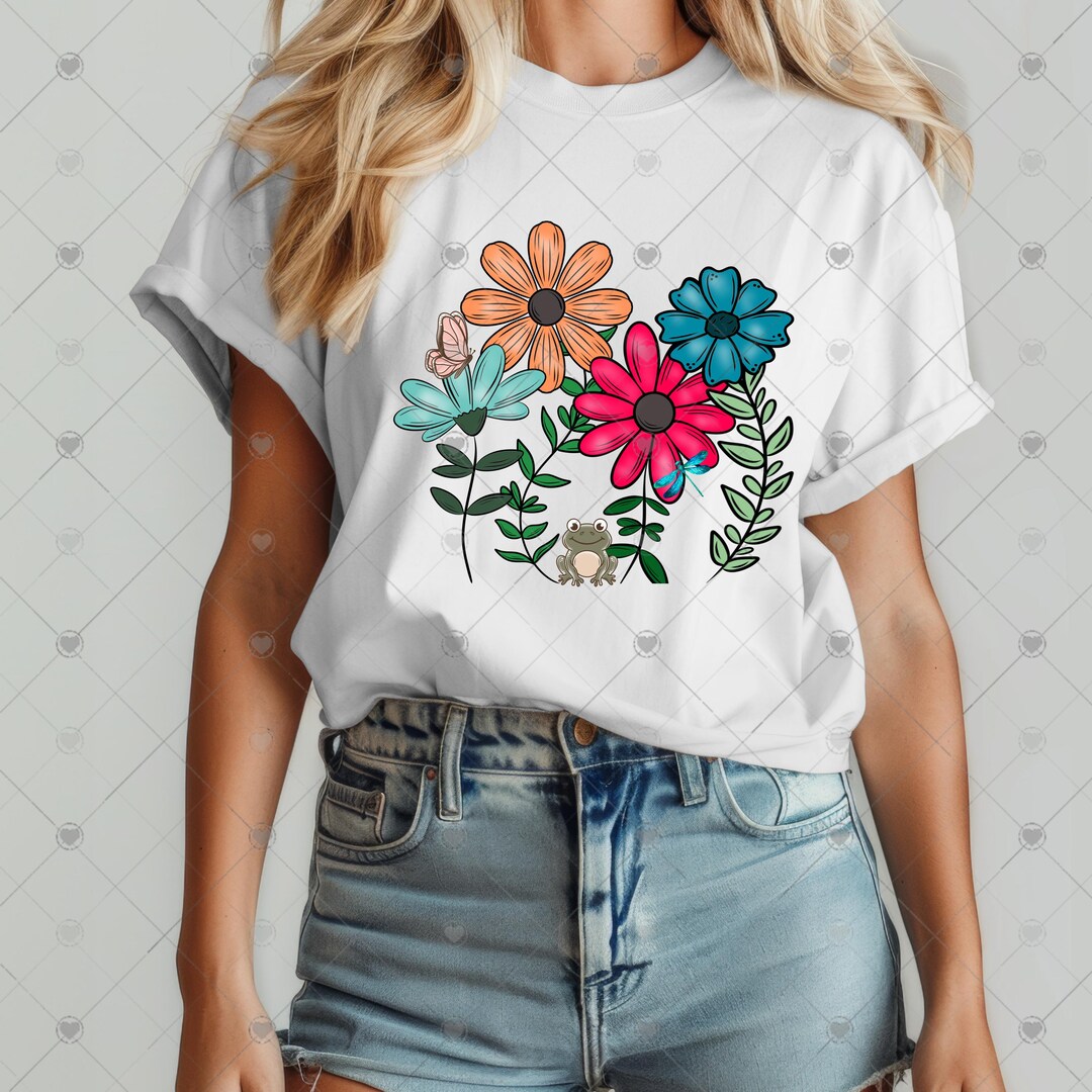 Floral Spring PNG - Etsy