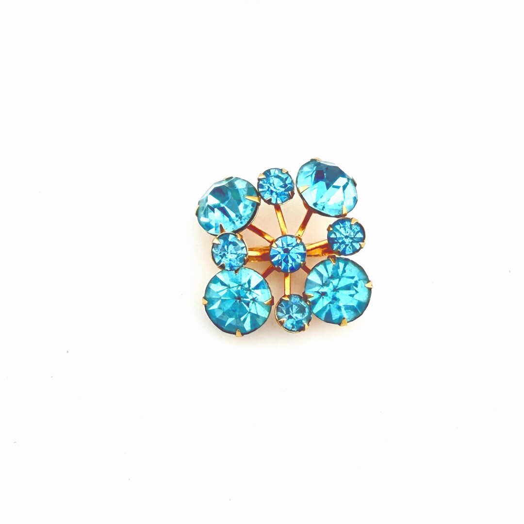Vintage Blue Scatter Brooch Lapel Pin Baby Shower Costume Jewelry Boy ...