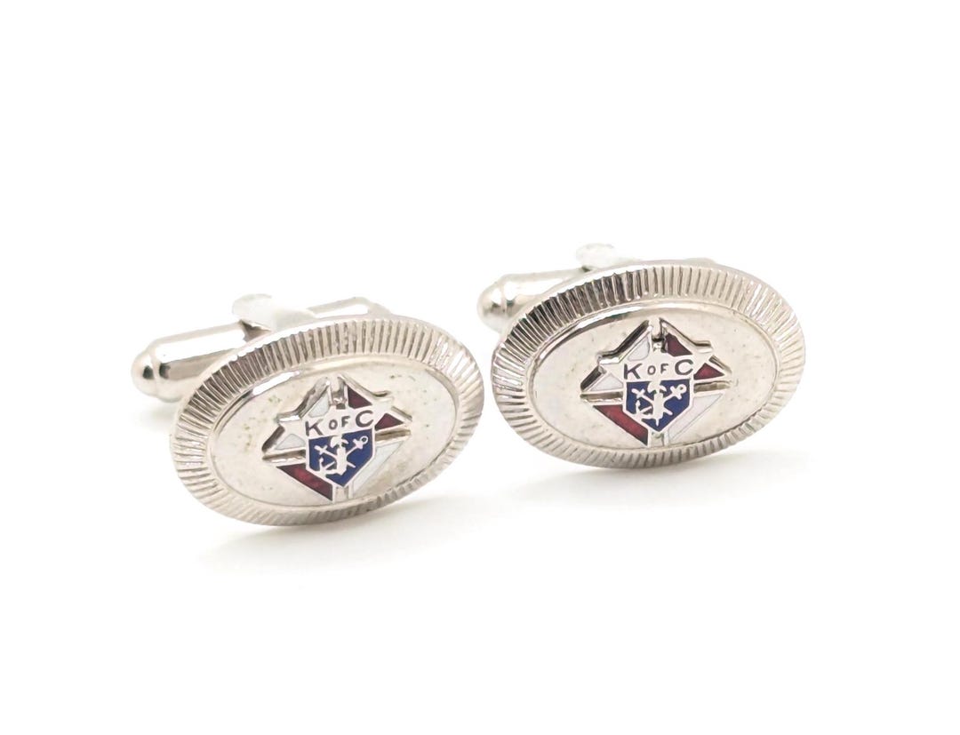 Rare Vintage Hayward Knights of Columbus Cufflinks Cuff Link Links ...