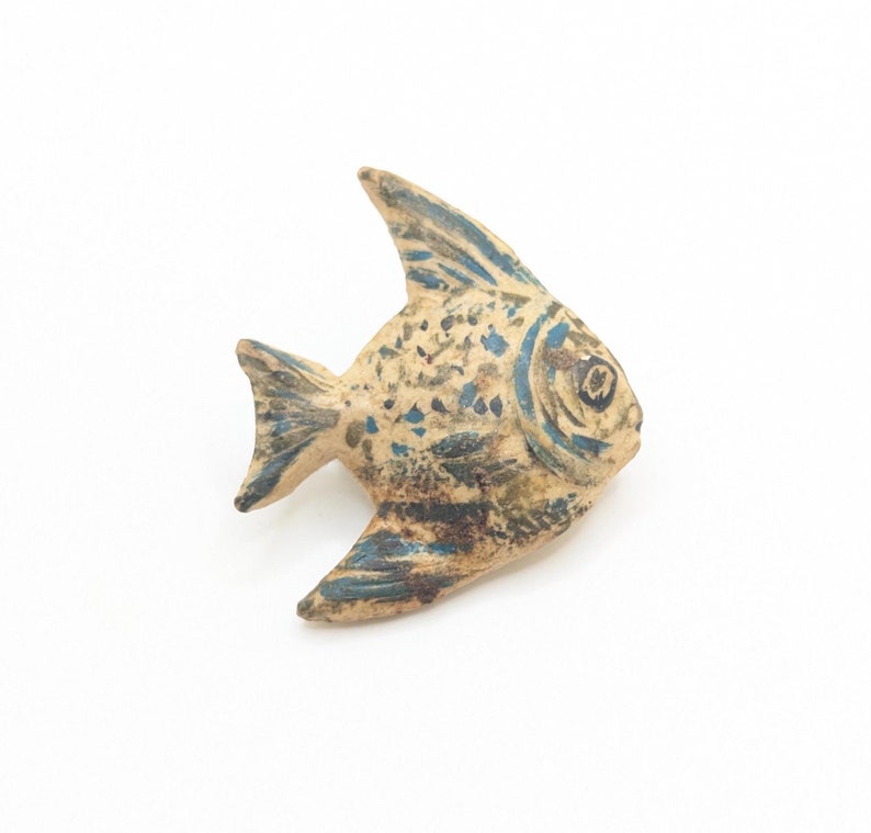 Vintage Wood Fish Brooch Lapel Pin Angel Blow Fish Kid Backpack ...