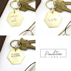 I'd Rather Be Reading Keychain | Gold Book Keychain | Reading Keychain ...
